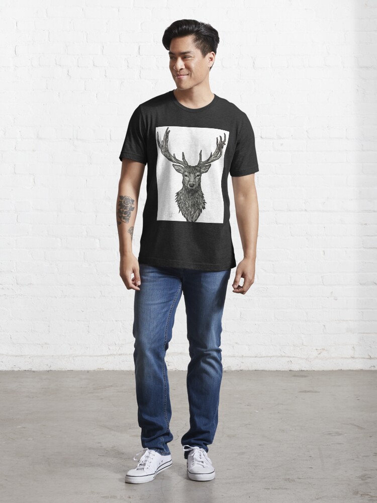 "Geometric Stag" T-shirt for Sale by kieranstephens | Redbubble | stag ...