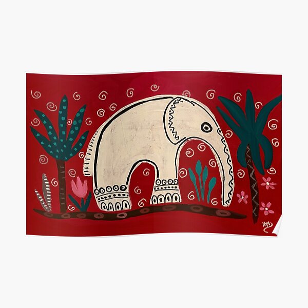 "White Elephant" Poster for Sale by MagaliModoux | Redbubble