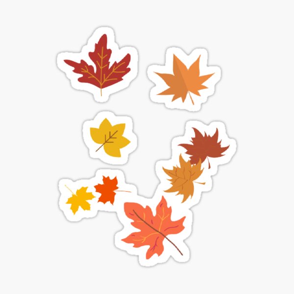 "falling leaves" Sticker for Sale by Theghostlyplace | Redbubble