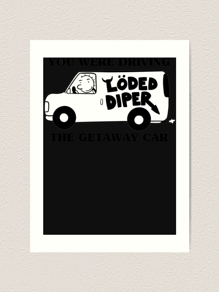 "Rodrick Heffley Loded Diper X Taylor Swift Getaway Car [Book] T-Shirt ...