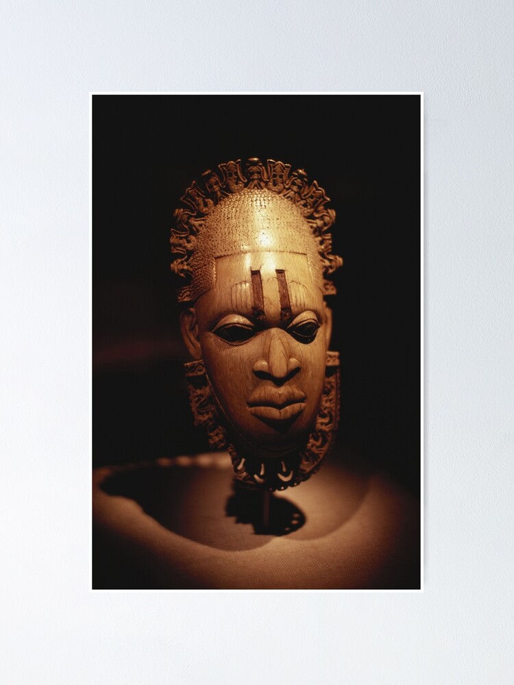 "Nigerian Ivory Mask in Museum" Poster for Sale by ScienceSource ...