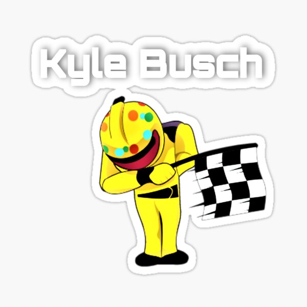 "Kyle Busch" Sticker for Sale by Ghostloftthrift | Redbubble