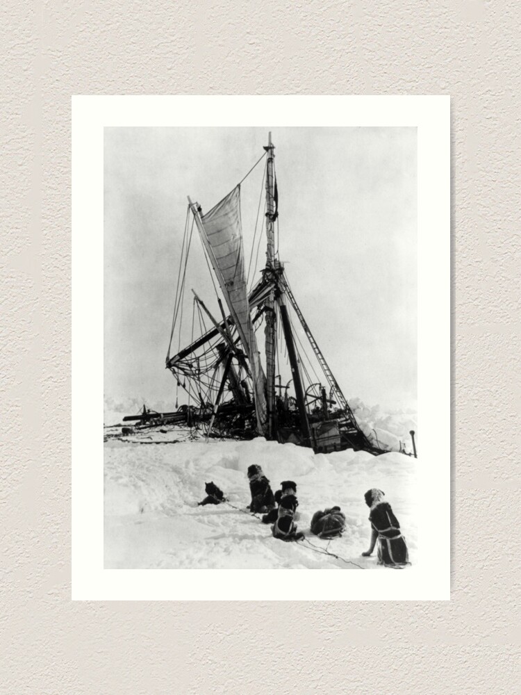 "Ernest Shackleton Antarctic Expedition, The Endurance Ship, 1915" Art ...