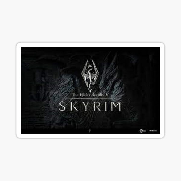 "Skyrim Gaming Artwork " Sticker by Fallout76ers | Redbubble