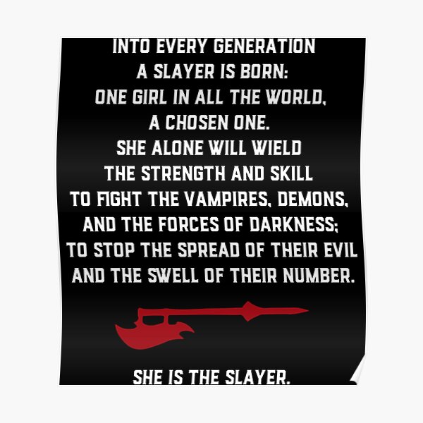 "Buffy The Vampire Slayer In Every Generation Btvs" Poster for Sale by ...