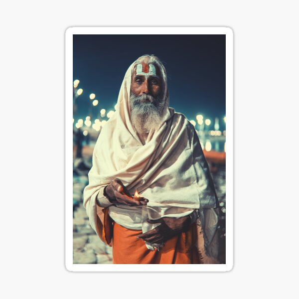 "Sadhu the holy man " Sticker by Honeyholly | Redbubble