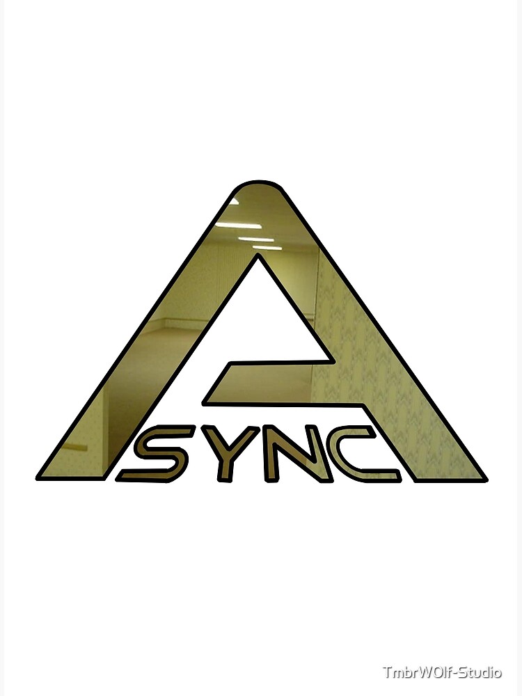 "A-sync Backrooms Emblem" Poster by TmbrW0lf-Studio | Redbubble
