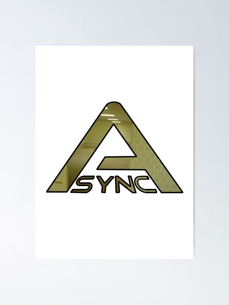 "A-sync Backrooms Emblem" Poster by TmbrW0lf-Studio | Redbubble