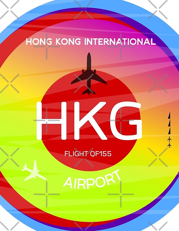 "HKG Hong Kong airport code " by airportstickers K. G. | Redbubble