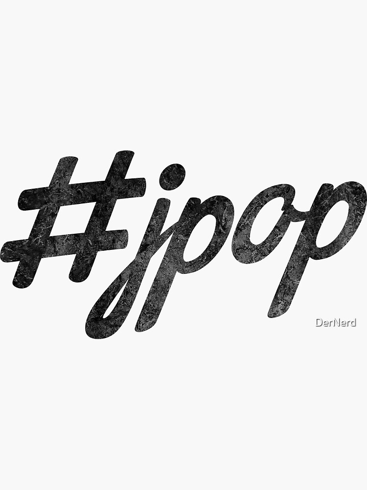 "#jpop Japanese pop music Japan music J-pop" Sticker by DerNerd | Redbubble
