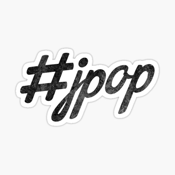 "#jpop Japanese pop music Japan music J-pop" Sticker by DerNerd | Redbubble