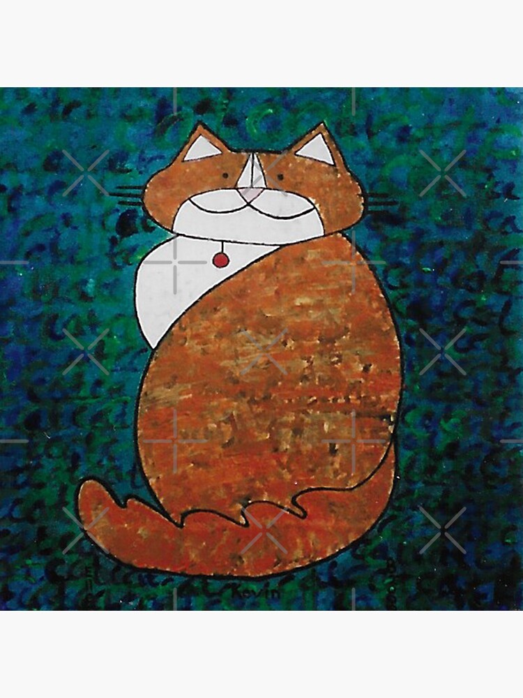 "Kevin The Cat Painting" Sticker by ellenhenry | Redbubble