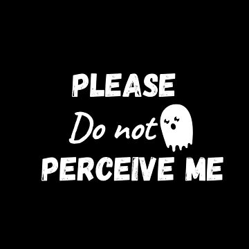 "Please do not perceive me" Sticker for Sale by Aminesnip | Redbubble