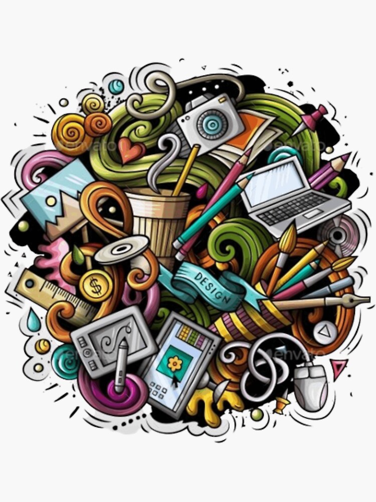 "Vector art" Sticker for Sale by The cascadina | Redbubble