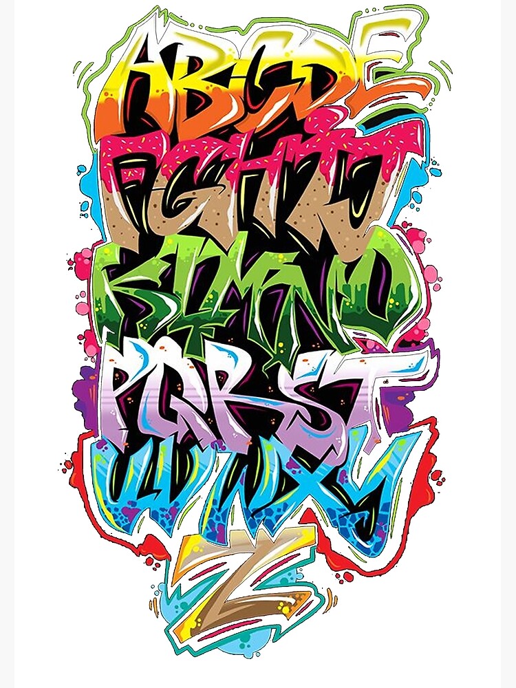 "Graffiti A to Z " Poster by Metanow | Redbubble