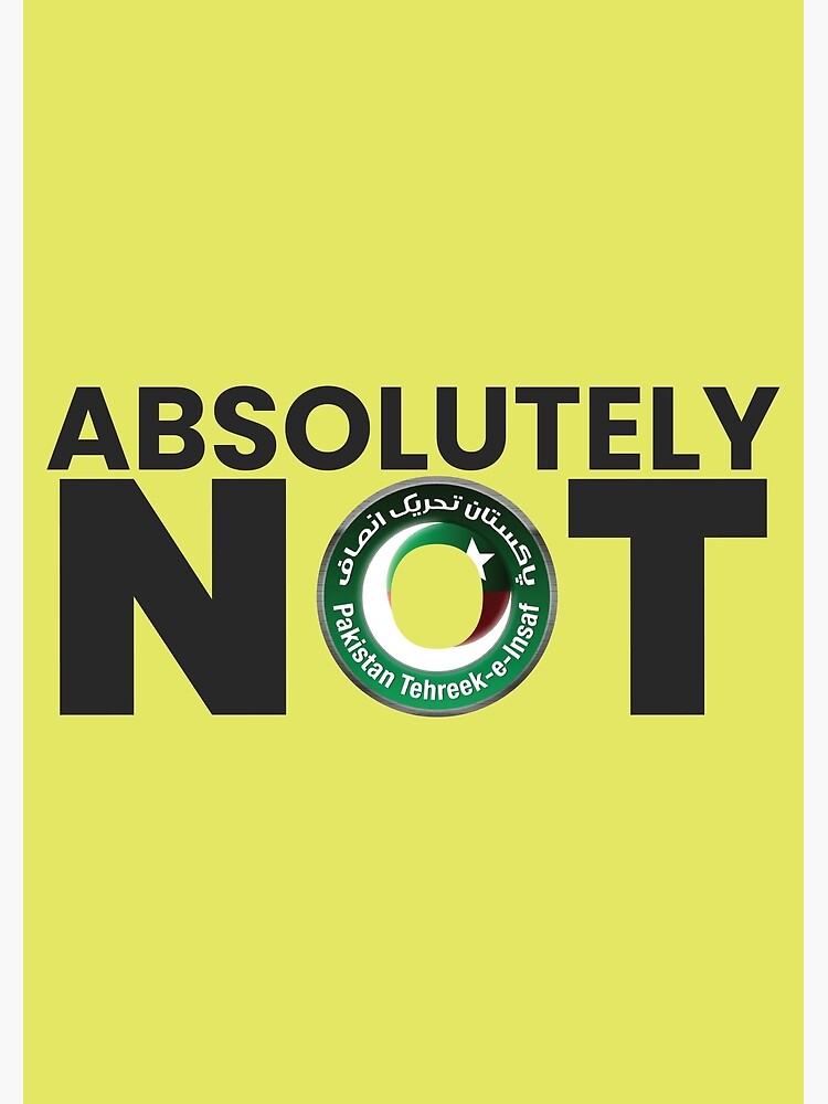"Absolutely Not " Poster for Sale by GraphixVectory | Redbubble