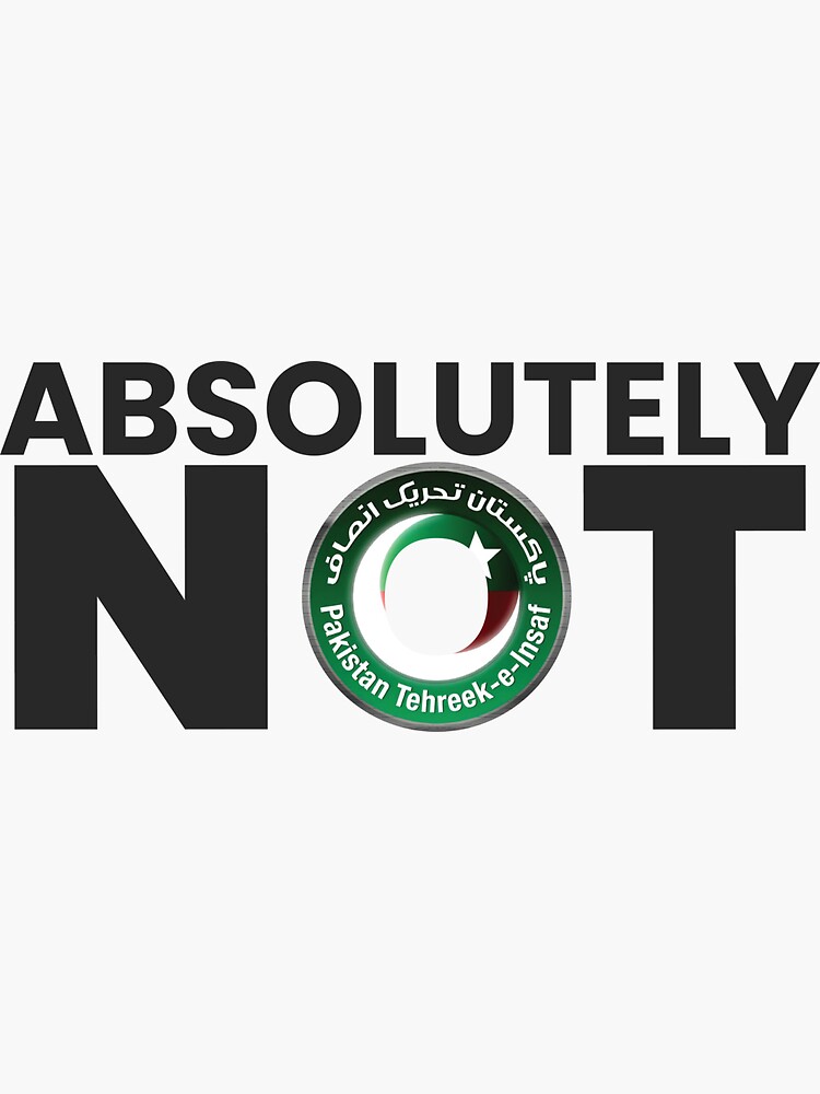 "Absolutely Not " Sticker for Sale by GraphixVectory | Redbubble