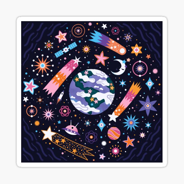 "Planet Earth" Sticker by CarlyWatts | Redbubble
