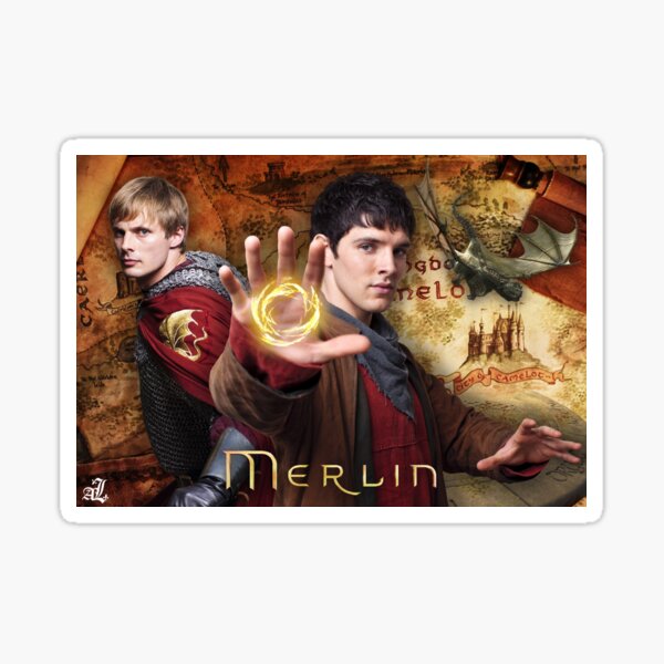 "BBC Merlin Poster 2" Sticker by Alysaurum | Redbubble