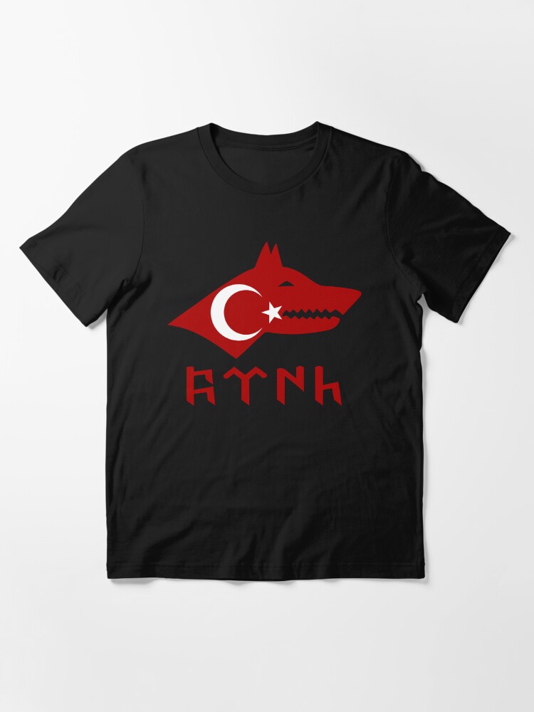 "Turkey flag Tengri Wolf" T-shirt by emeksedesign | Redbubble