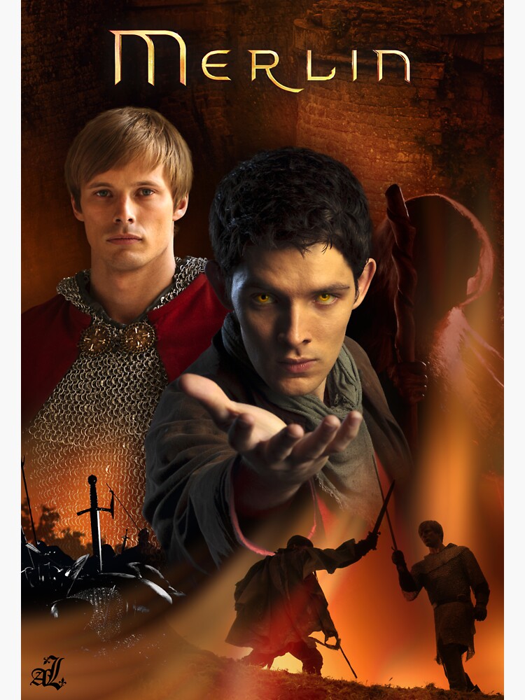 "BBC Merlin Poster 9" Sticker for Sale by Alysaurum | Redbubble