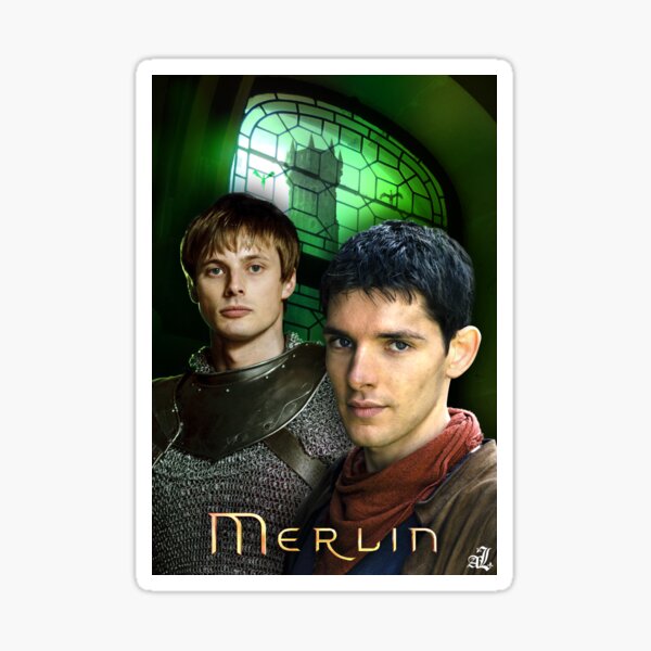 "BBC Merlin Poster 10" Sticker by Alysaurum | Redbubble