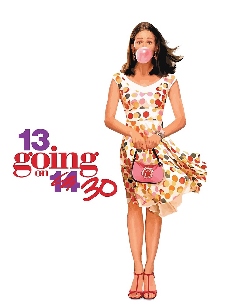 "13 Going On 30 Sticker" Art Print for Sale by LucasGranado | Redbubble