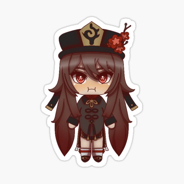 "Hu Tao Chibi" Sticker for Sale by fartypickle | Redbubble