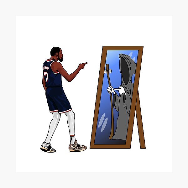 Lámina fotográfica «Kevin Durant - Reaper - Espejo - Arte de dibujos ...
