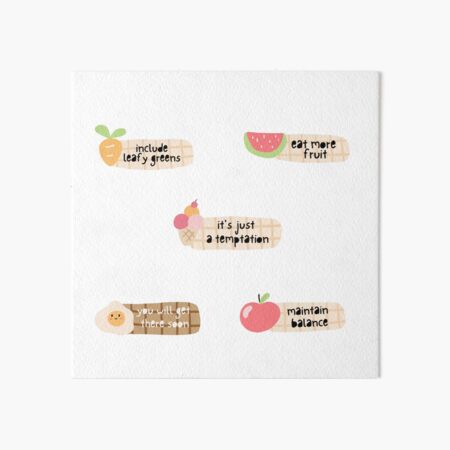 "Cute Weight Loss Reminders" Art Board Print by TrippyHistory | Redbubble