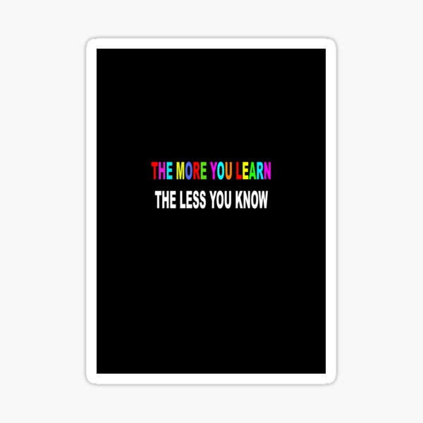 "KNOWLEDGE" Sticker by noimion | Redbubble