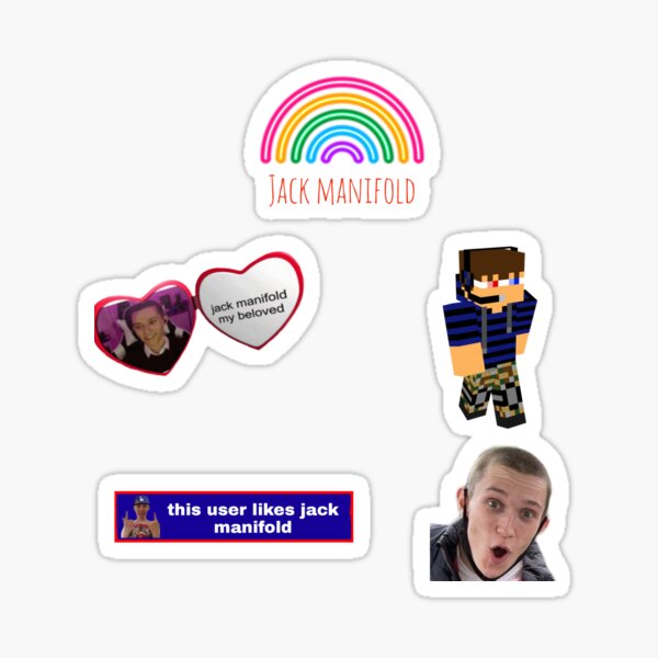 "Jack manifold sticker pack " Sticker for Sale by bestizeyy | Redbubble