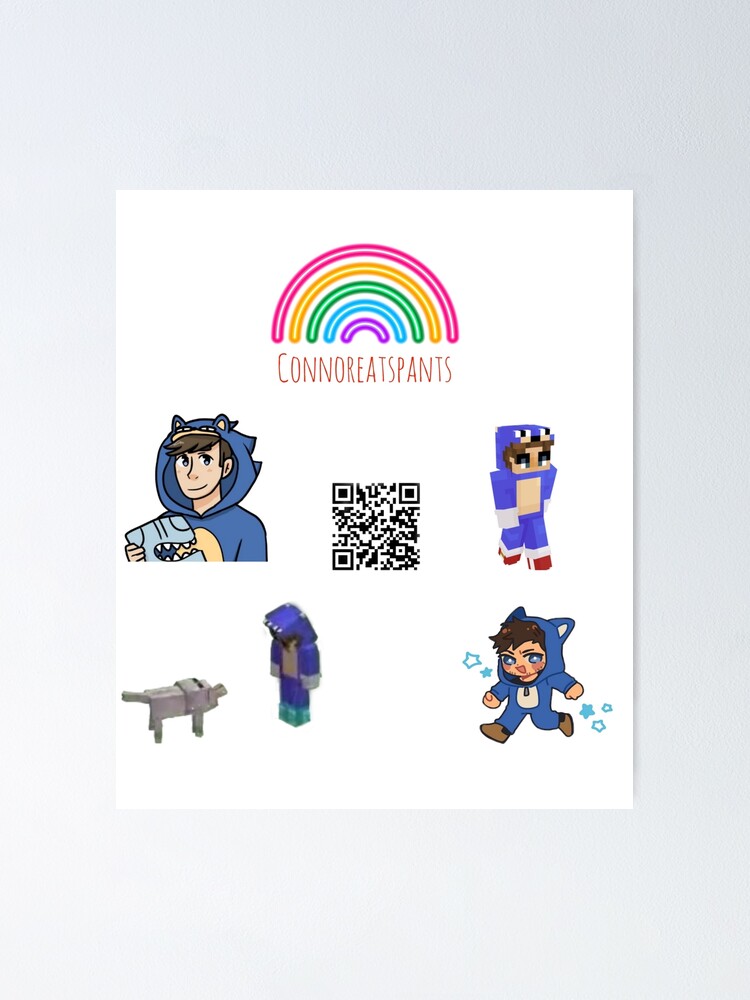 "connoreatspants sticker pack " Poster for Sale by bestizeyy | Redbubble