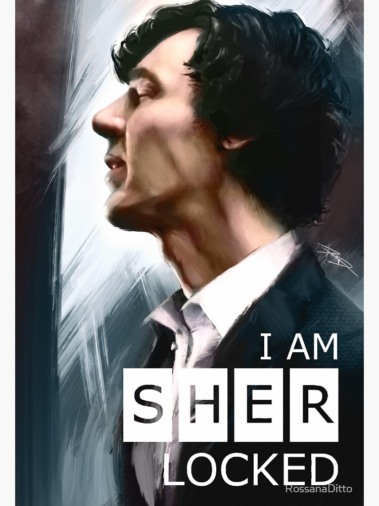 "Sherlock Sherlocked Tv series " Sticker for Sale by RossanaDitto ...
