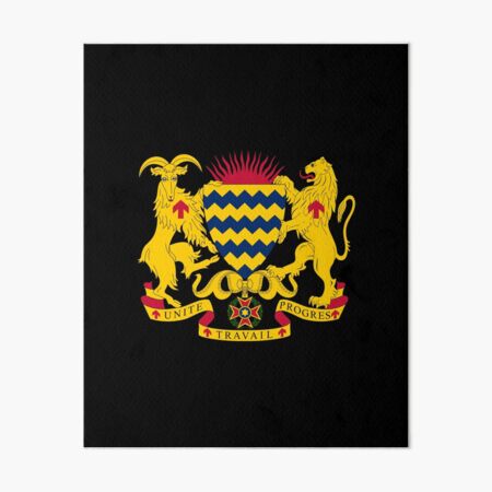 "Coat of Arms of Chad - Country National Emblems" Art Board Print by ...