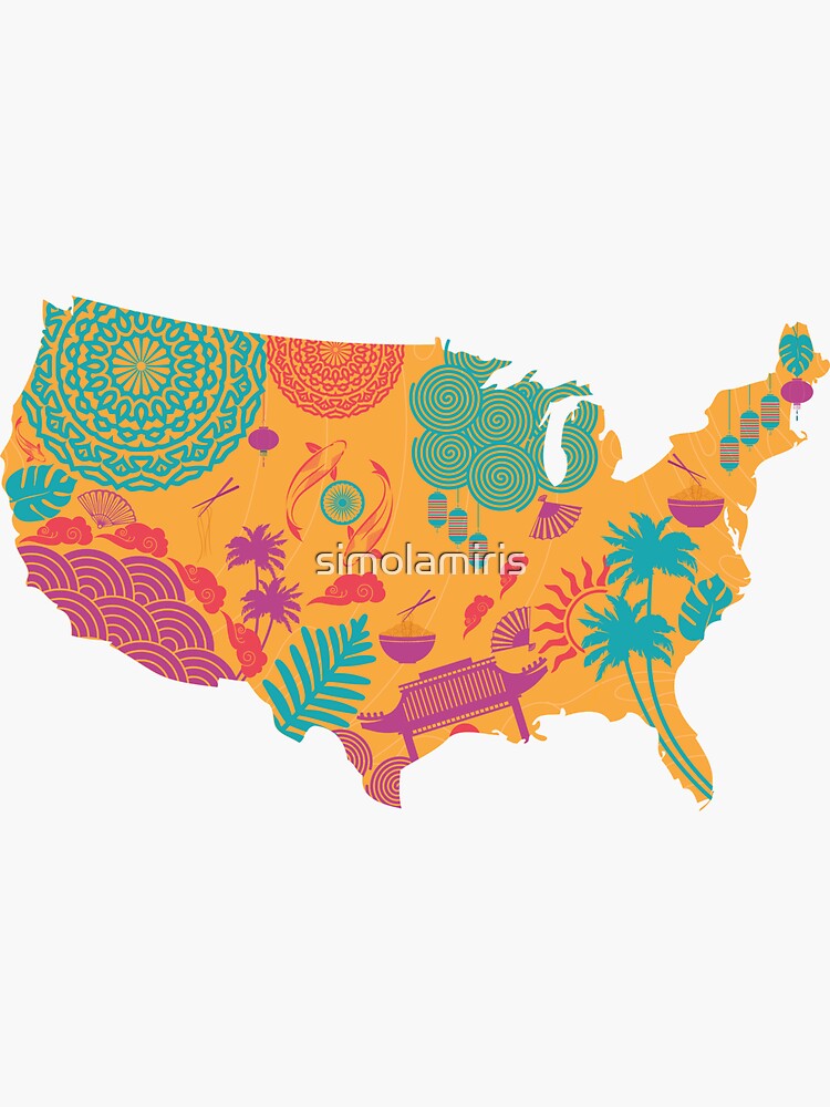 "aapi month gift :Asian Pacific American Heritage Month" Sticker by ...