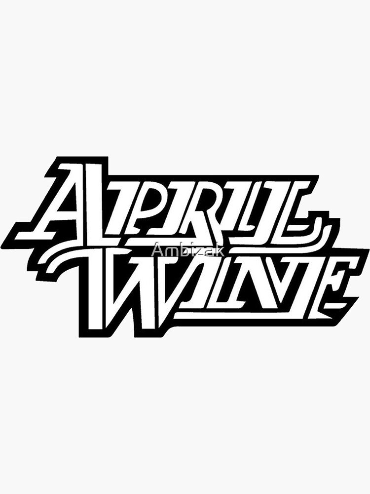 "April Wine Rock Band" Sticker for Sale by Ambizak | Redbubble