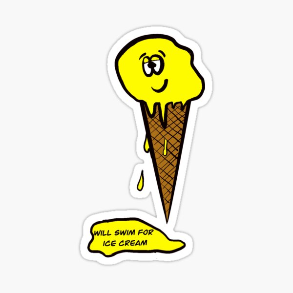 Yellow Melting Ice Pop Sticker Paper & Party Supplies etna.com.pe