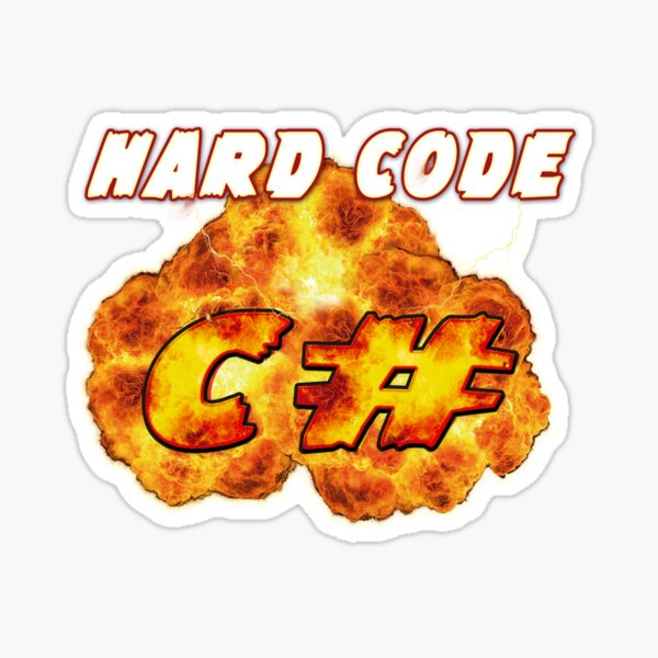 "C# Sharp is Hard code" Sticker by Paralaxe | Redbubble