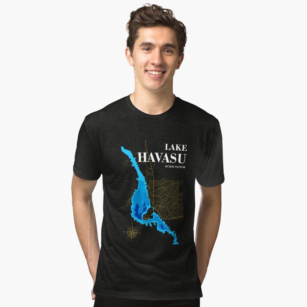 "Lake Havasu Map" Sticker for Sale by IvonDesign | Redbubble