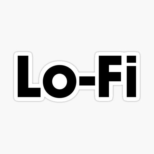 "Lo-Fi" Sticker by Press82 | Redbubble