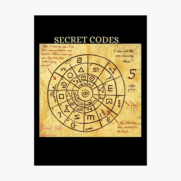 Lámina fotográfica «Números secretos, códigos secretos, mundo secreto ...