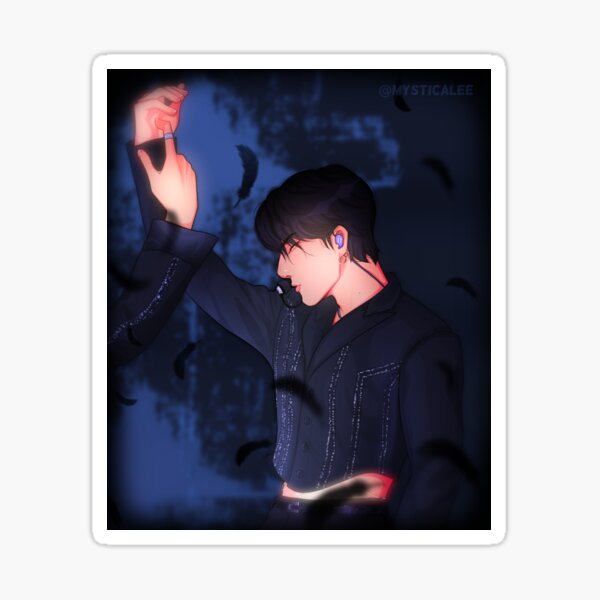 "Jungkook fake love" Sticker by MysticaLee | Redbubble