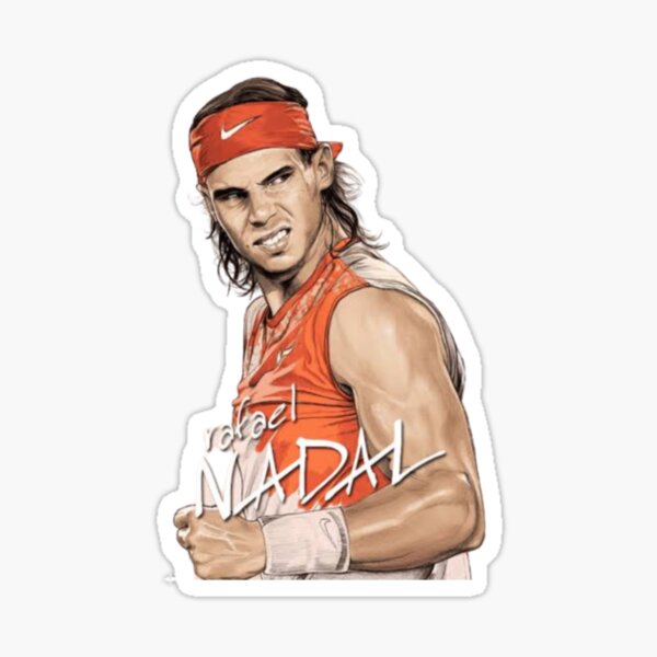 "Rafa nadal" Sticker by Rishabhthinks | Redbubble