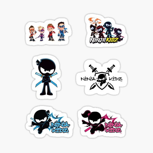 "Ninja Kidz Pack" Sticker for Sale by smkidokid | Redbubble