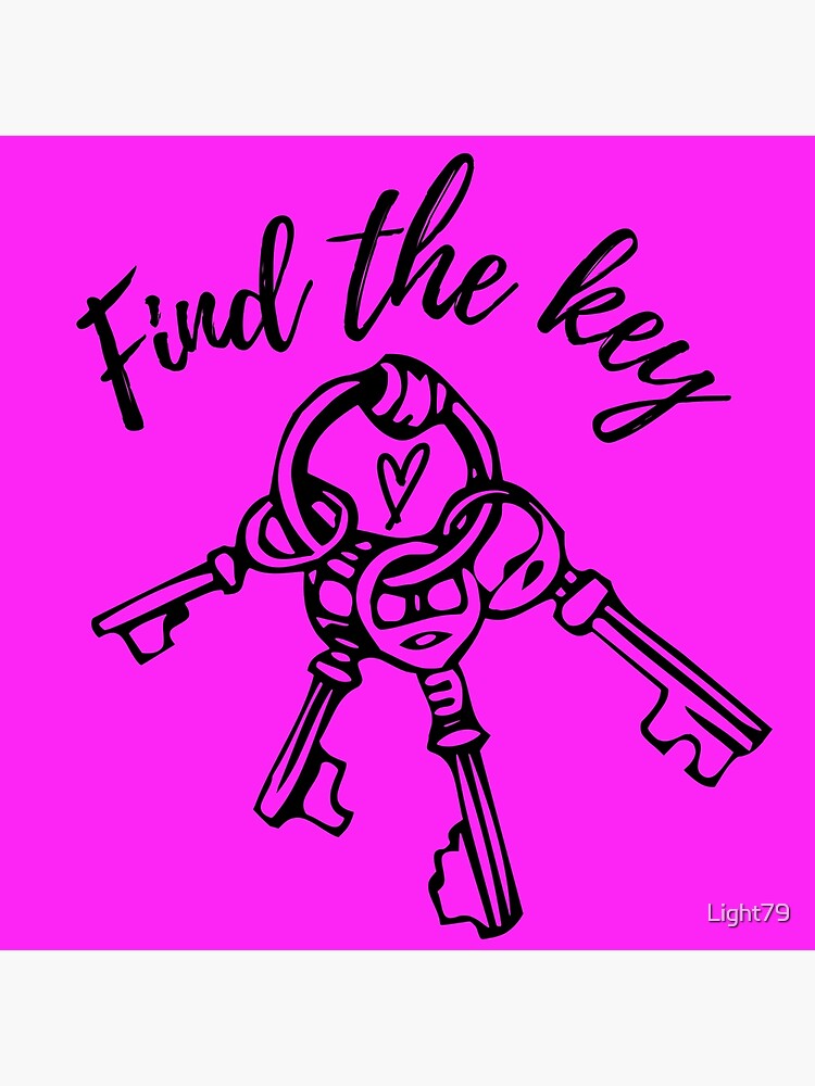 "Find the key" Poster for Sale by Light79 | Redbubble