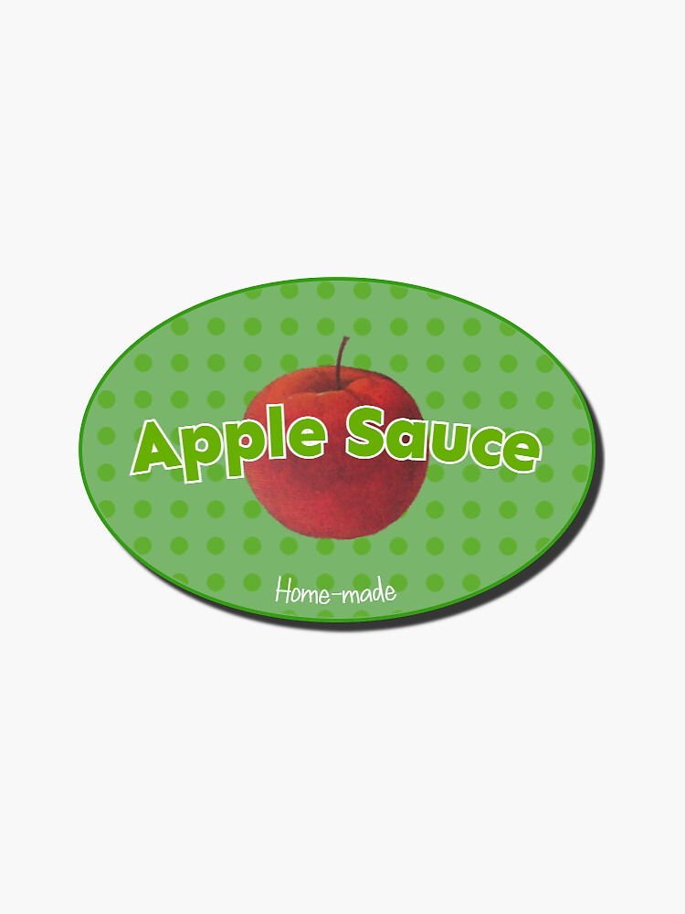 "Home-made Apple Sauce Label" Sticker by ArtyRuby | Redbubble