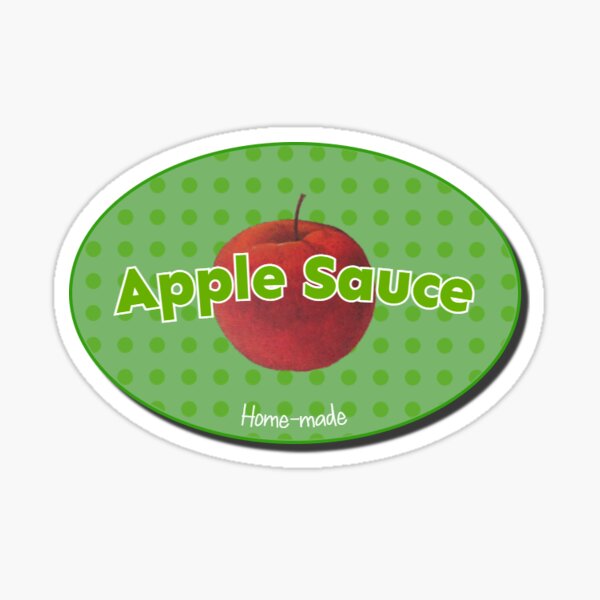 "Home-made Apple Sauce Label" Sticker by ArtyRuby | Redbubble