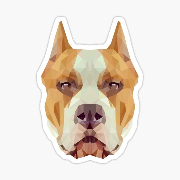 "Stafford low poly." Sticker by shekularaz | Redbubble