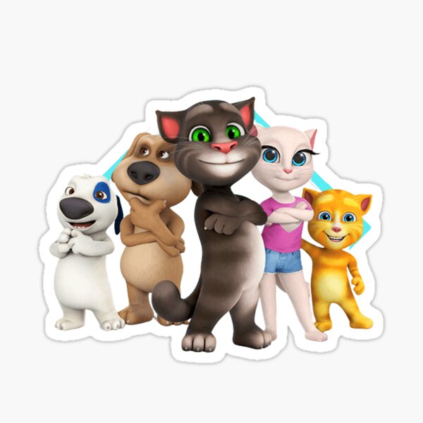 " Talking tom and friends" Sticker by desinger87 | Redbubble